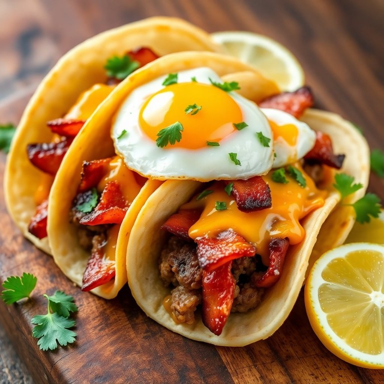 Tacos de Beicon con Carne de Hamburguesa - Mr. Cook