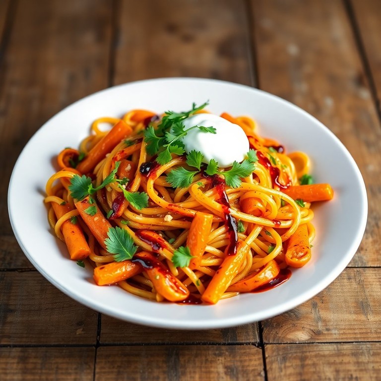 Pâtes aux Carottes Rôties et Vinaigrette Balsamique - Mr. Cook