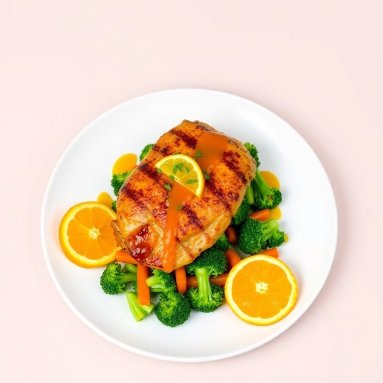 Citrus-Glazed Chicken with Broccoli and Carrots - Mr. Cook