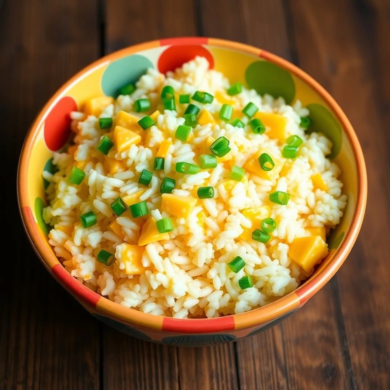 Buttery Cheese and Egg Fried Rice - Mr. Cook