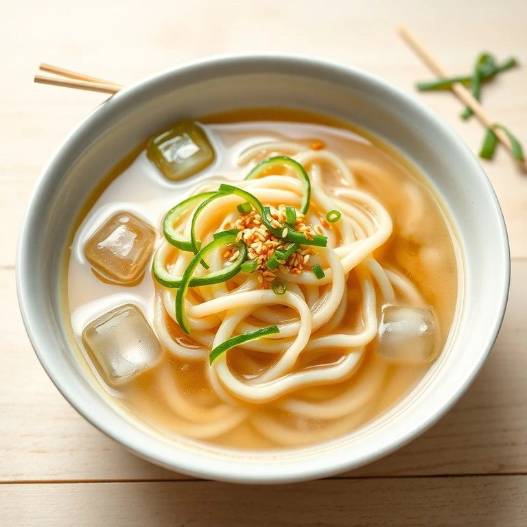 Chilled Udon Noodle Soup with Cucumber - Mr. Cook