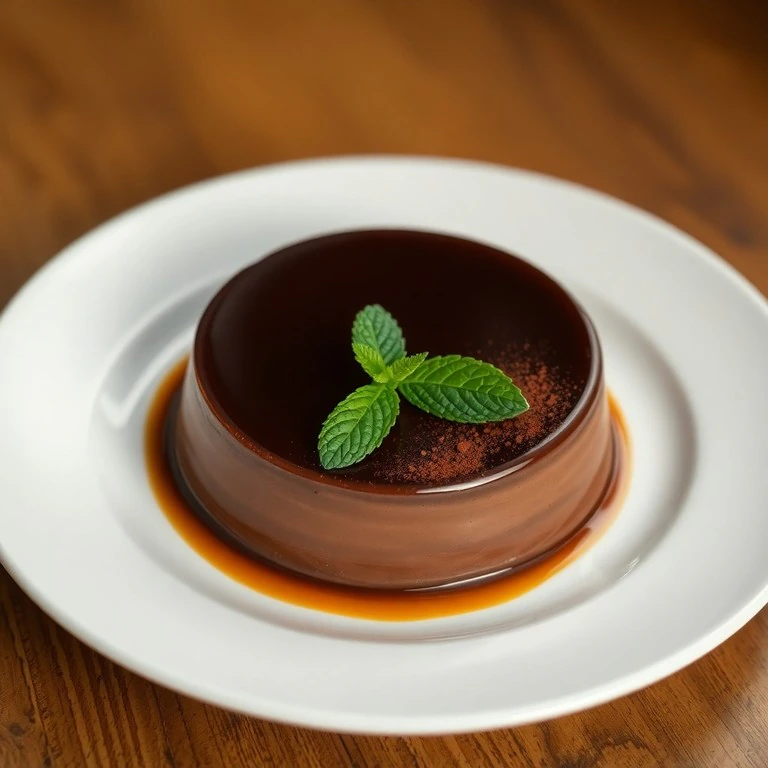 Flan de Chocolate Sin Azúcar - Mr. Cook