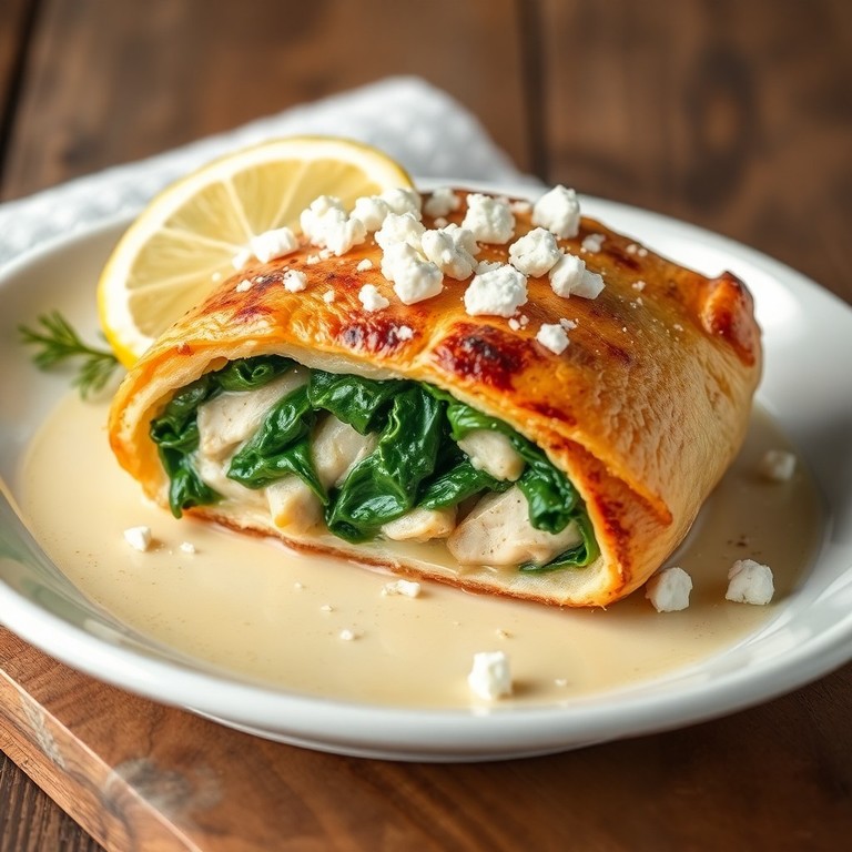 Jillo Relleno al Horno con Pollo y Espinacas - Mr. Cook