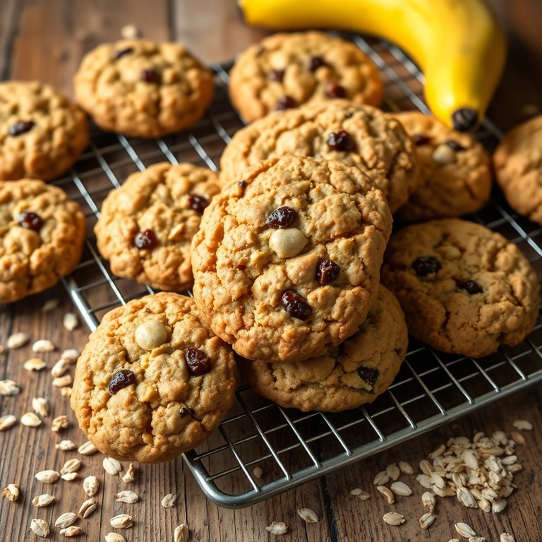 Biscoitos Crocantes de Aveia e Banana - Mr. Cook