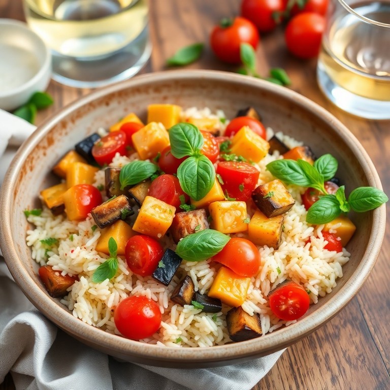 Riz Sauté aux Aubergines et Tomates - Mr. Cook