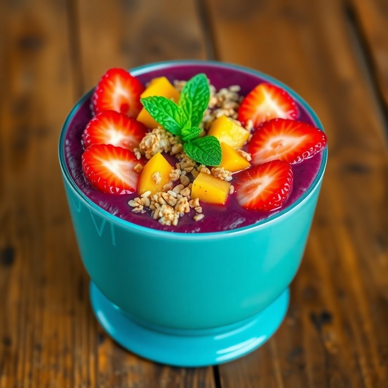 Bowl de Açaí Energético con Frutas Tropicales - Mr. Cook