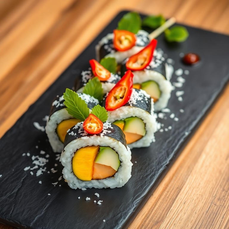 Sushi Havaiano-Brasileiro de Manga e Coco - Mr. Cook