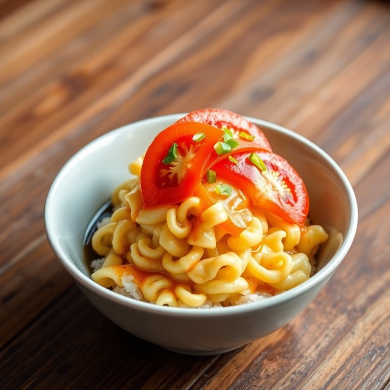 Tamago Donburi with Tomato Accent - Mr. Cook