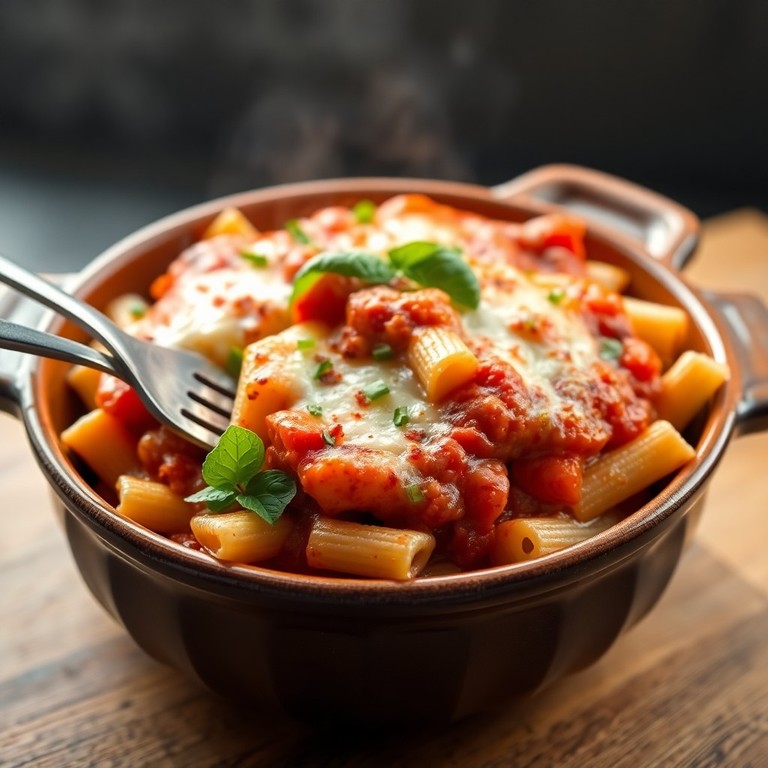 Baked Rigatoni with Mozzarella and Basil - Mr. Cook