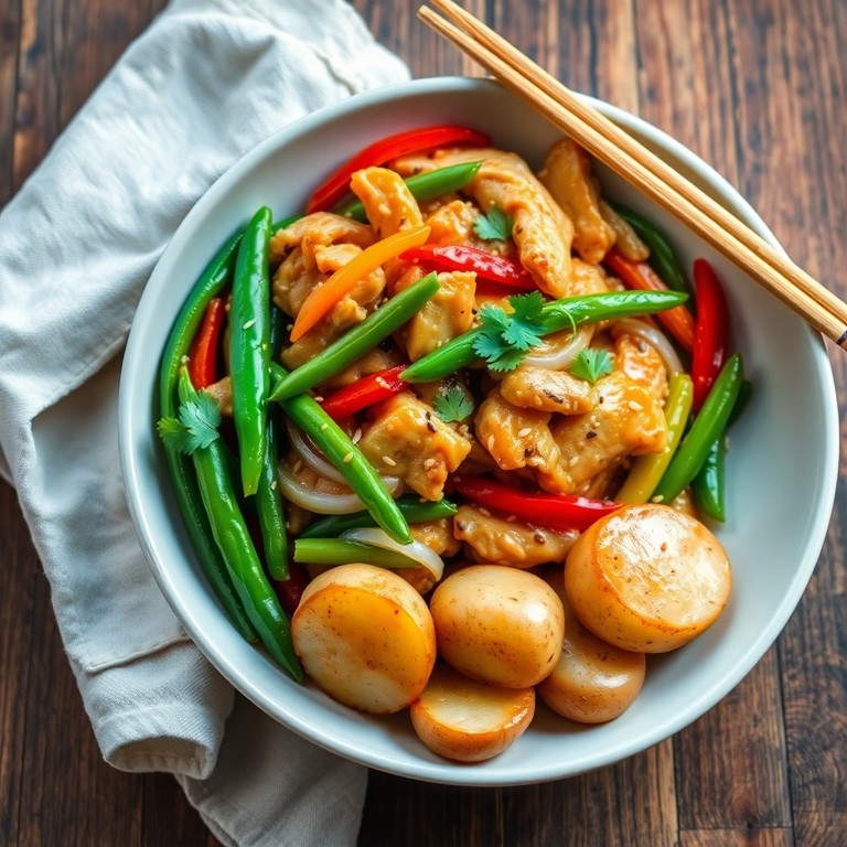 Oosterse Kip Roerbak met Groenten en Krieltjes - Mr. Cook