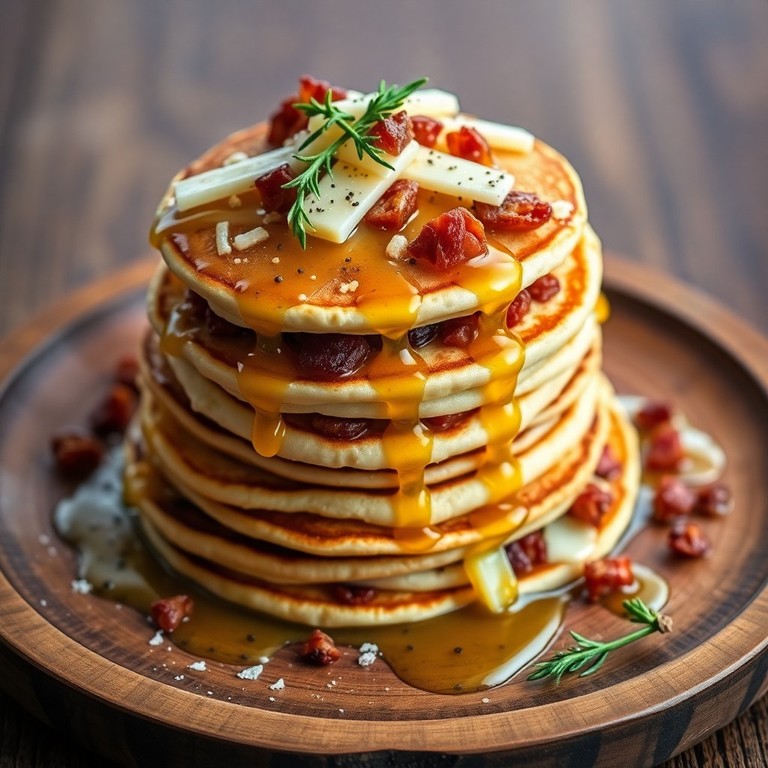 Panquecas Salgadas de Bacon e Mel - Mr. Cook