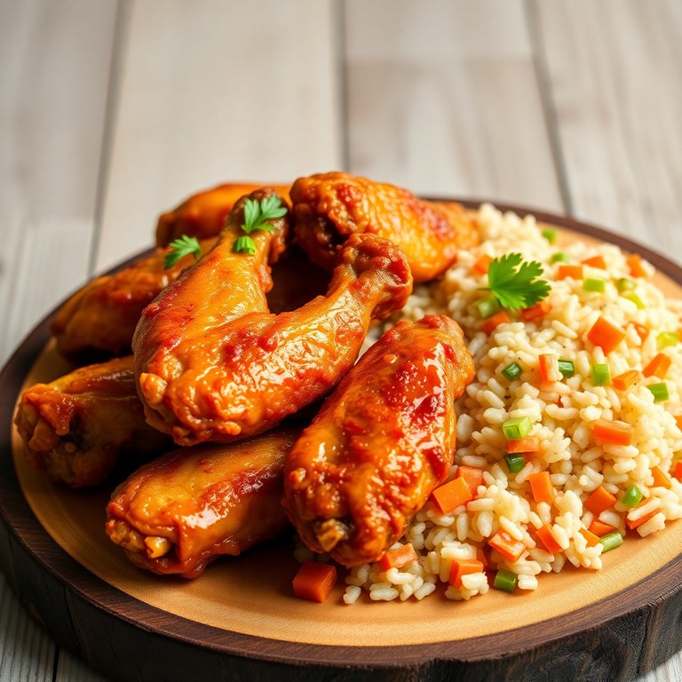 Creamy Dream Wings with Souped-Up Rice - Mr. Cook