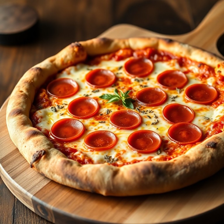 Pizza Clásica de Muzzarella y Pepperoni - Mr. Cook