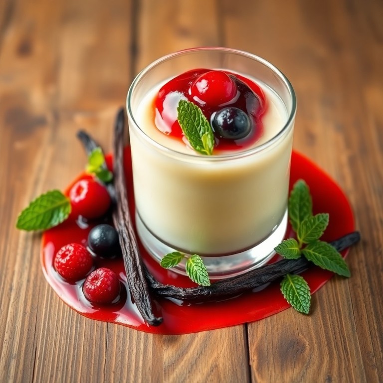 Gelatin-Set Vanilla Bean Panna Cotta - Mr. Cook