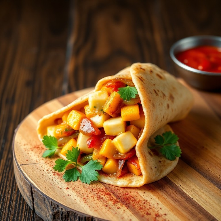 Desi-Mex Paneer Roti Wrap - Mr. Cook