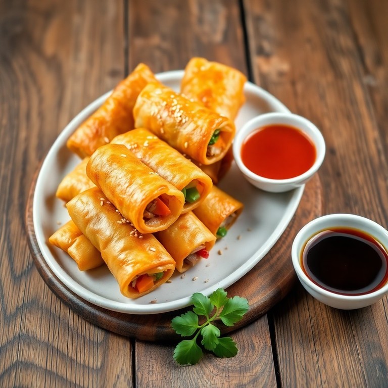 Rollitos de Pollo Rellenos de Queso y Vegetales al Estilo Oriental - Mr ...