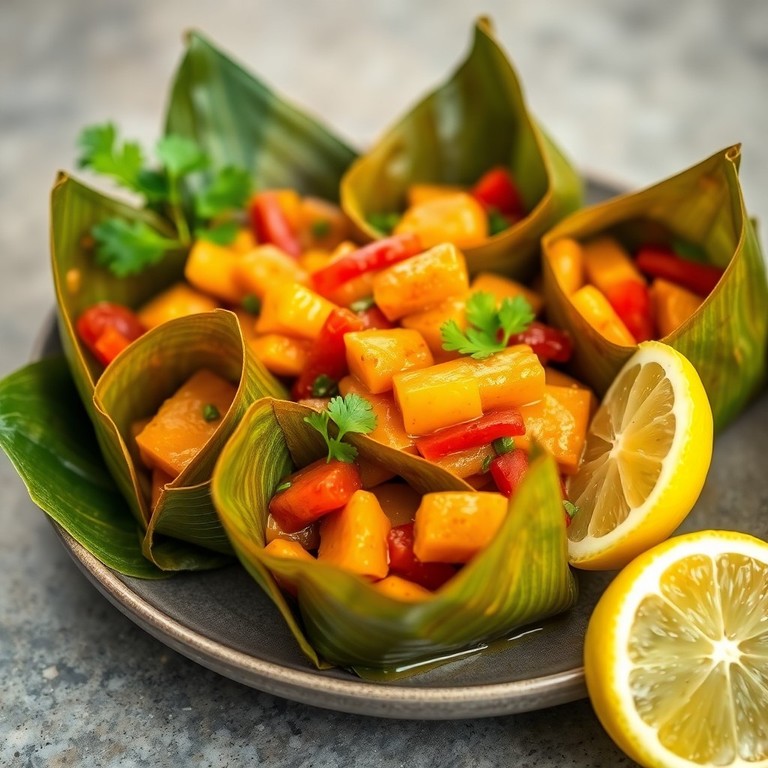 Chachama al Curry en Hoja de Plátano con Toque Oriental - Mr. Cook