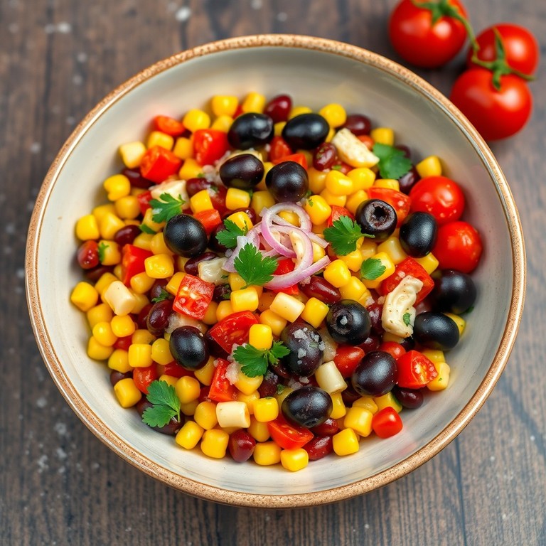 Salade de Maïs et Haricots Rouges à la Méditerranéenne - Mr. Cook