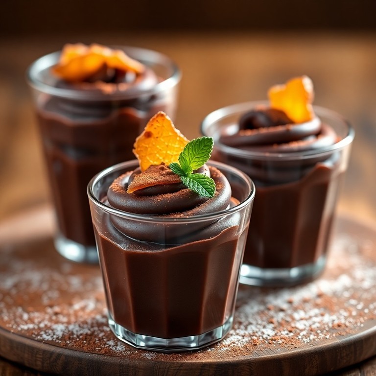 Mousse de Chocolate Amargo com Crocante de Açúcar - Mr. Cook