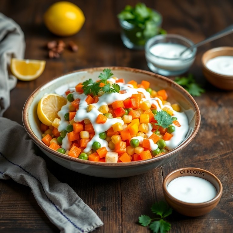 Dahi-Kissed Vegetable and Soy Salad - Mr. Cook
