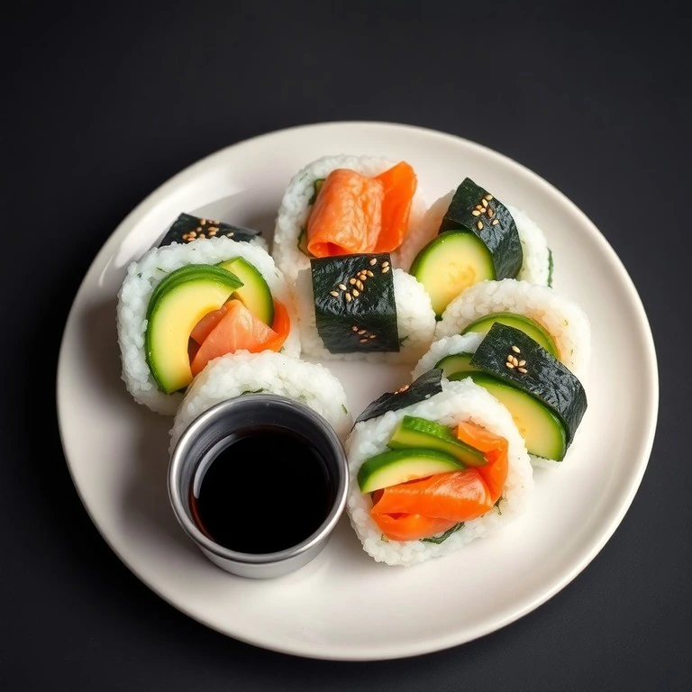Sake-California-Onigiri mit Surimi und Avocado - Mr. Cook