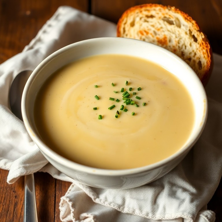 Sopa Cremosa de Patata, Cebolla y Ajo - Mr. Cook