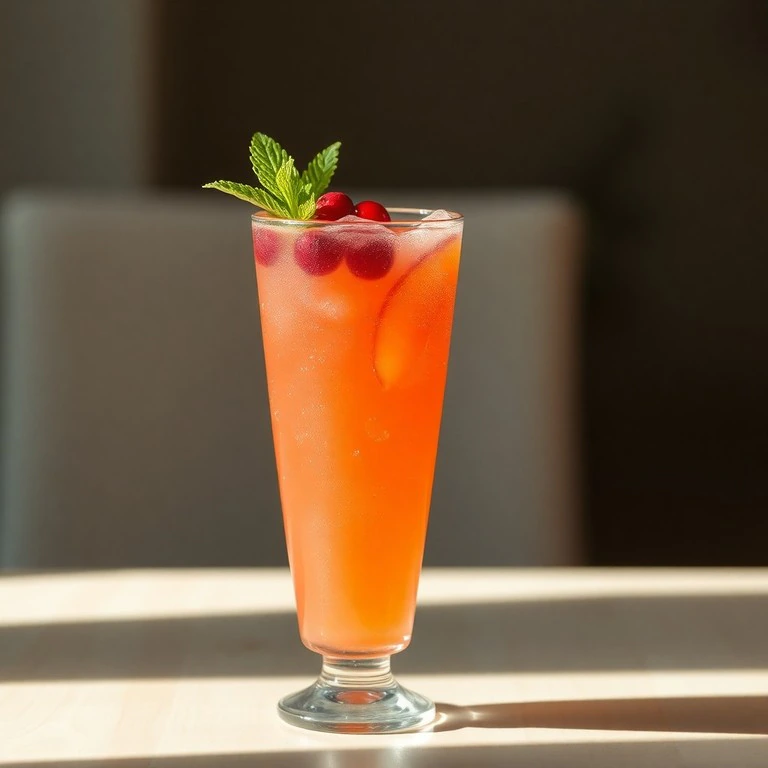 Cran-Peach Sparkler Mocktail - Mr. Cook