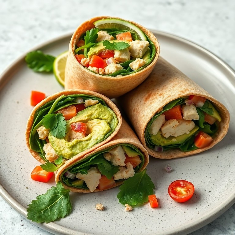 Chicken & Avocado Whole Wheat Wraps - Mr. Cook