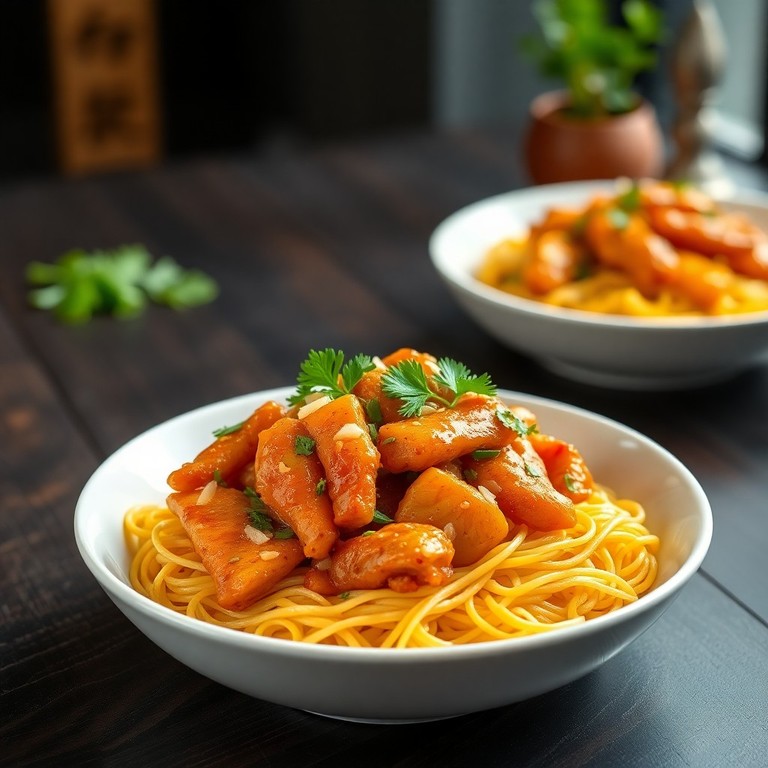 Sauté de Frango ao Estilo Asiático com Macarrão - Mr. Cook