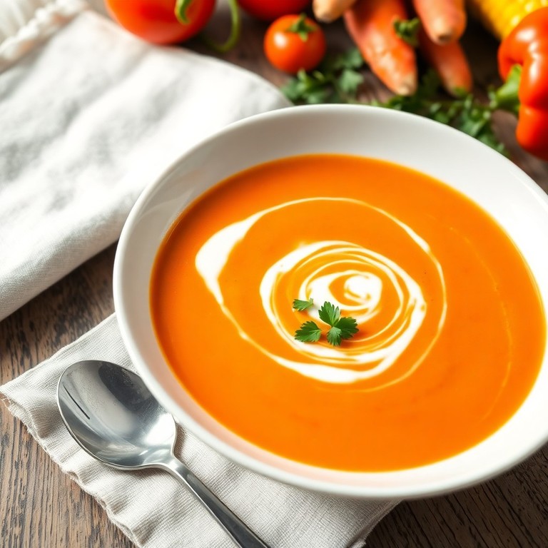 Creamy Tomato and Carrot Soup - Mr. Cook