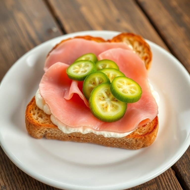 Tostadas de Pan Integral con Mayonesa y Jamón - Mr. Cook