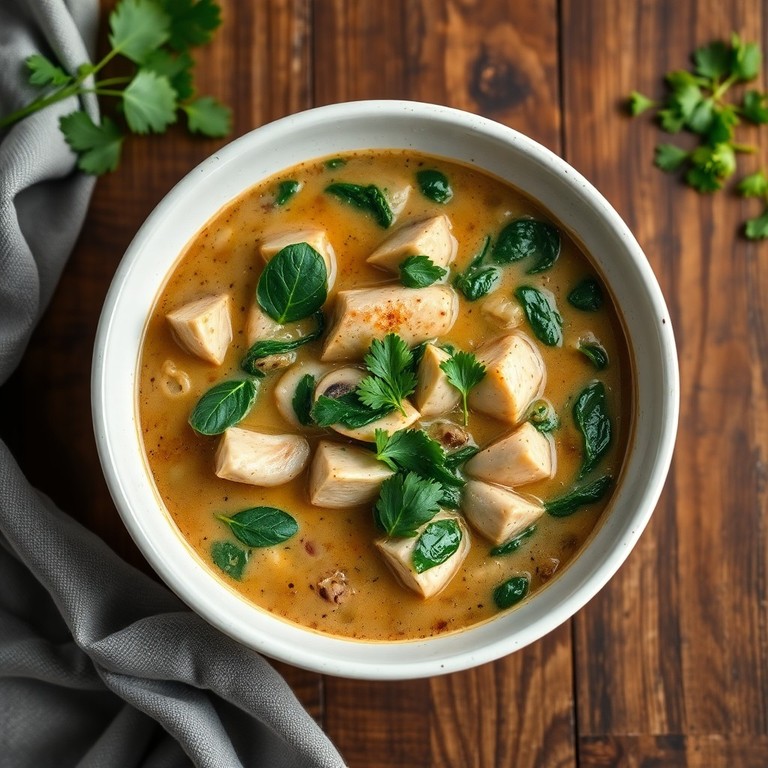 Rotisserie Chicken and Spinach Mushroom Soup - Mr. Cook