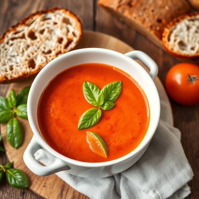 Roasted Tomato Soup with Basil - Mr. Cook