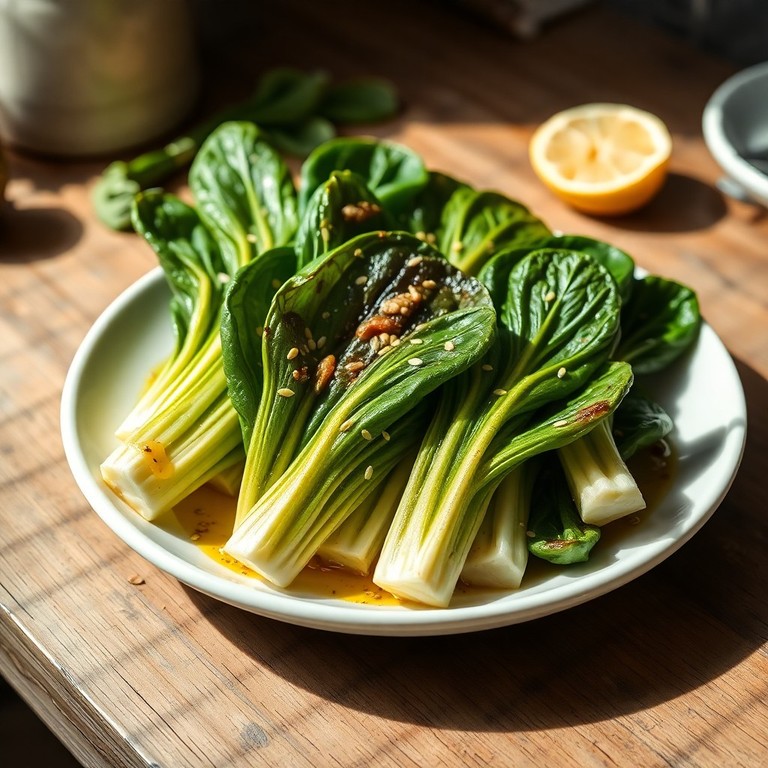 Pak Choi Rôti aux Ail et Huile d'Olive - Mr. Cook