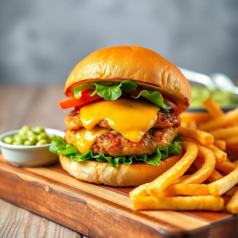 Avocado Chicken Burgers with Toasted Buns - Mr. Cook