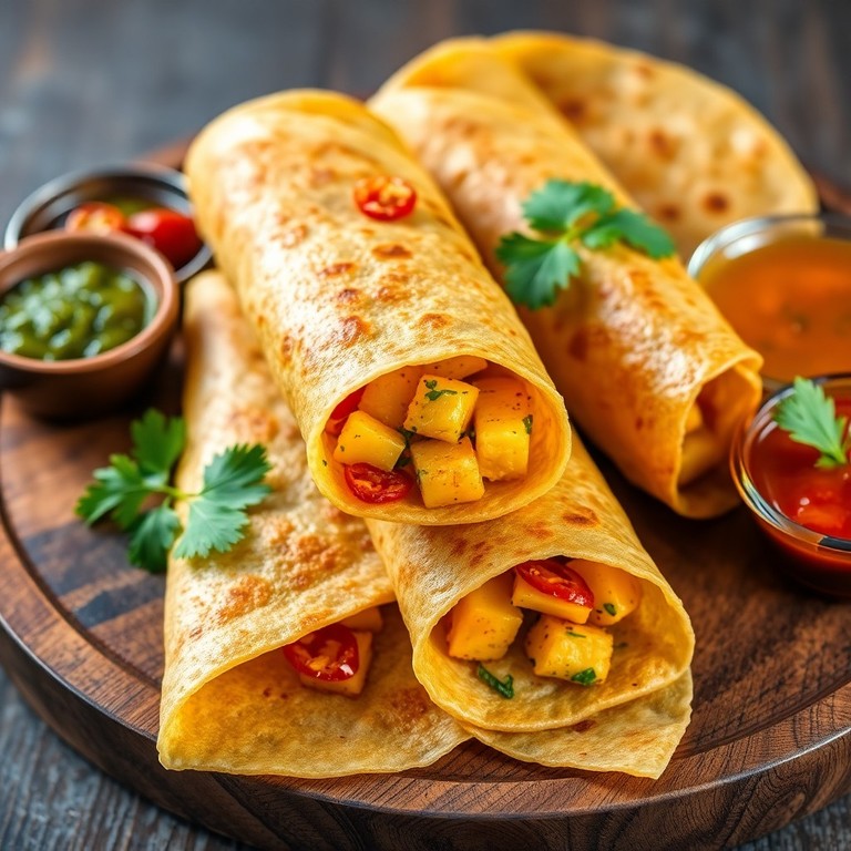 Spicy Besan Dosa Wraps - Mr. Cook