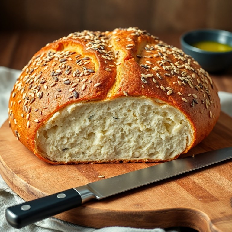 Pan de arroz y papa crujiente con semillas - Mr. Cook
