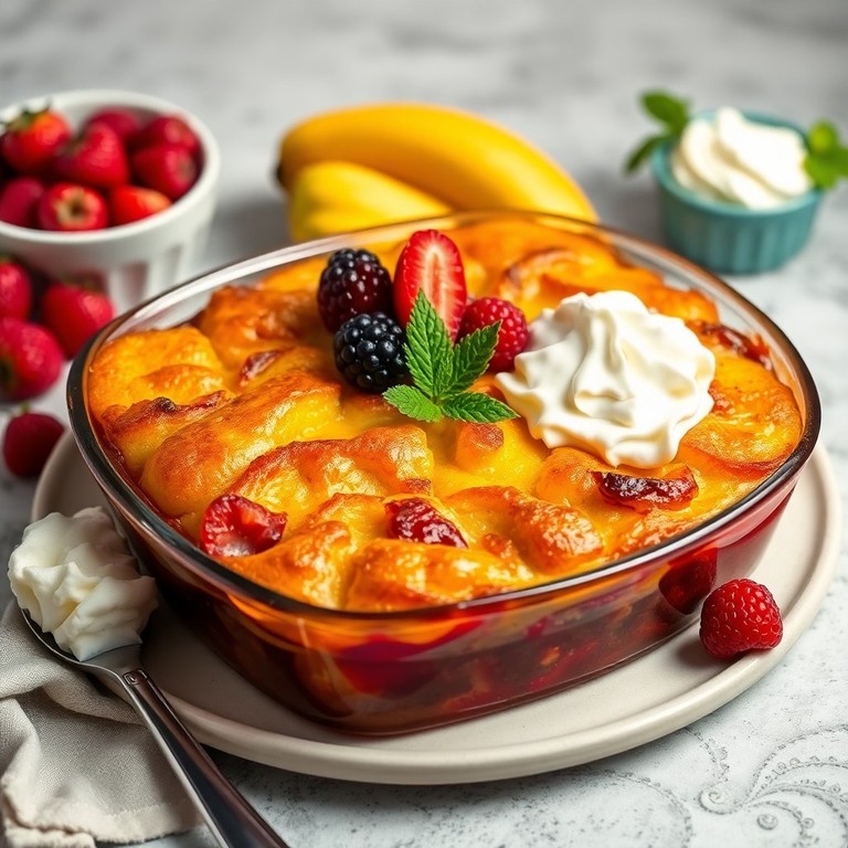 Jello-Flavored Bread Pudding Without Heavy Cream - Mr. Cook