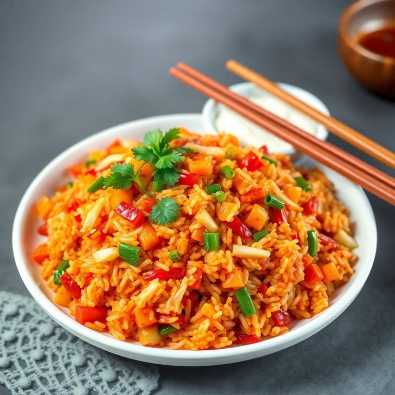 Spicy Schezwan Fried Rice with Vegetables - Mr. Cook