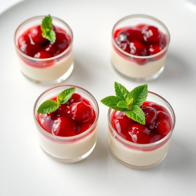 Panna cotta végétale à la vanille et coulis de fruits rouges - Mr. Cook