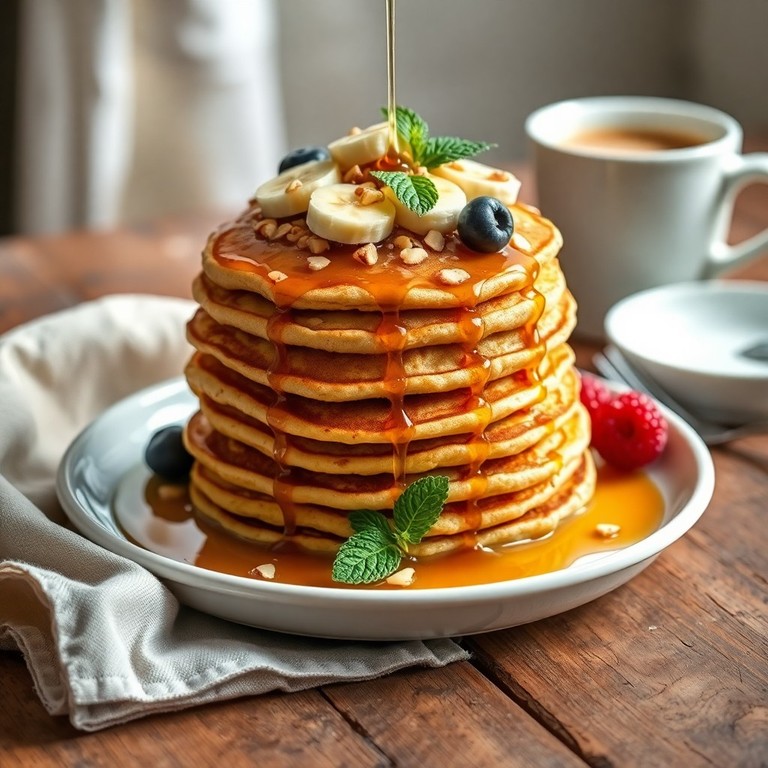 Banana-Almond Pancake Stack - Mr. Cook