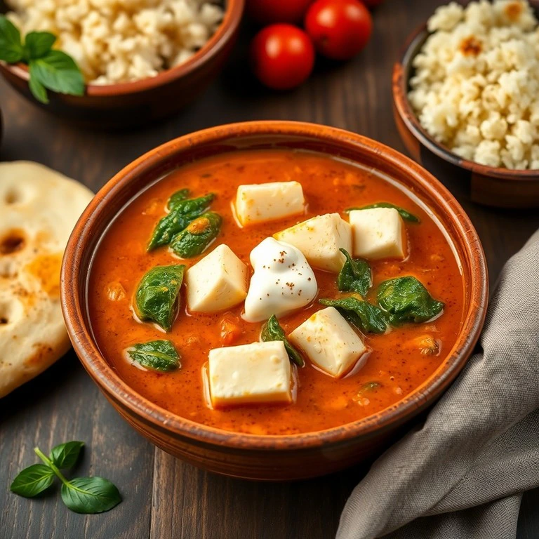 Classic Palak Paneer with Creamy Tomato Base - Mr. Cook