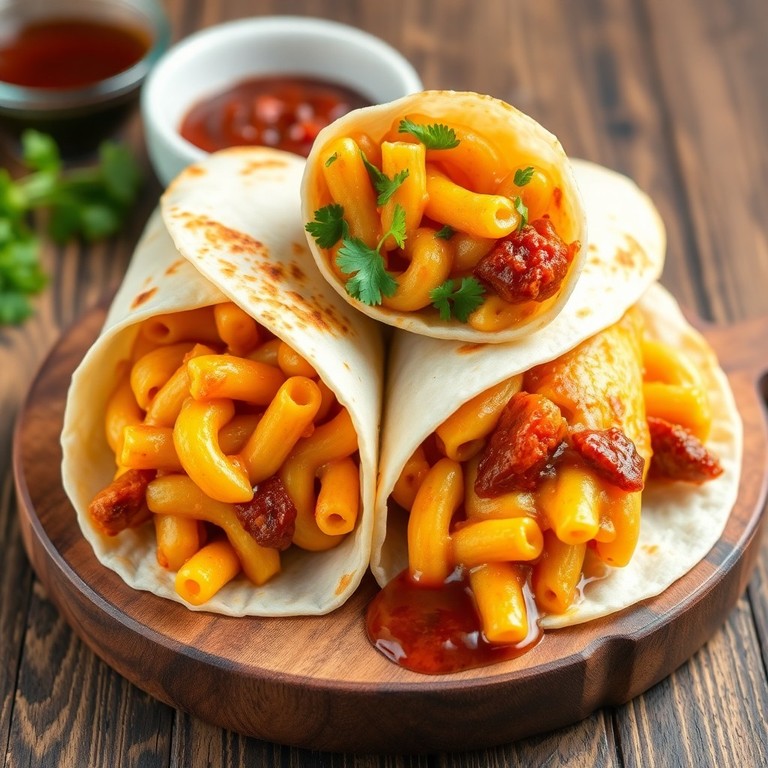 Smoky Jackfruit Mac & Cheese Wraps - Mr. Cook