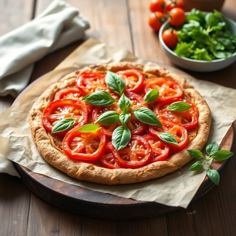 Tarte Fine aux Tomates et Basilic sur Pâte Complète - Mr. Cook