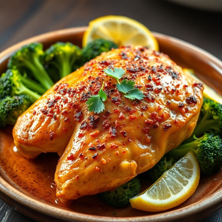 Pollo asado con brócoli y especias mediterráneas - Mr. Cook