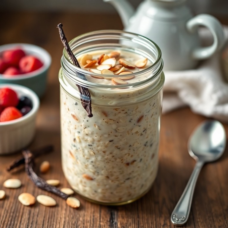 Classic Vanilla Almond Overnight Oats - Mr. Cook