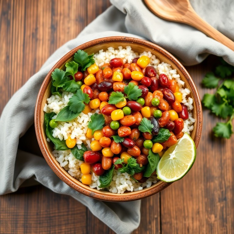 Hearty Bean and Vegetable Rice Bowl - Mr. Cook