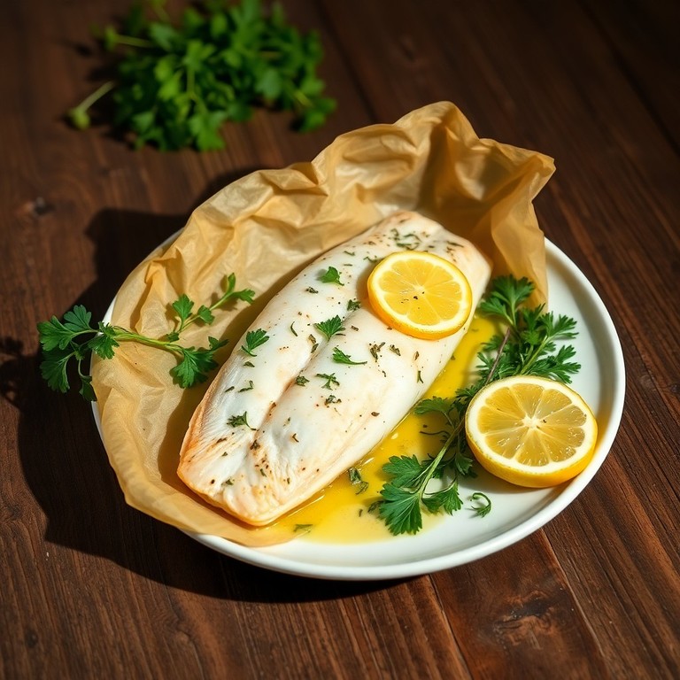 Lenguado en papillote con hierbas y limón - Mr. Cook
