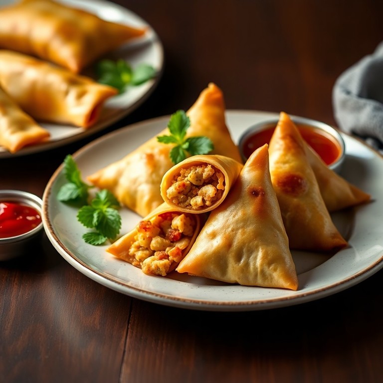 Oil-Free Stuffed Pasta-Chapati Samosa Pockets - Mr. Cook