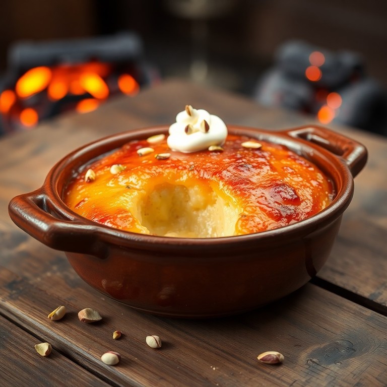 Charcoal-Grilled Semolina Cottage Cheese Pudding - Mr. Cook